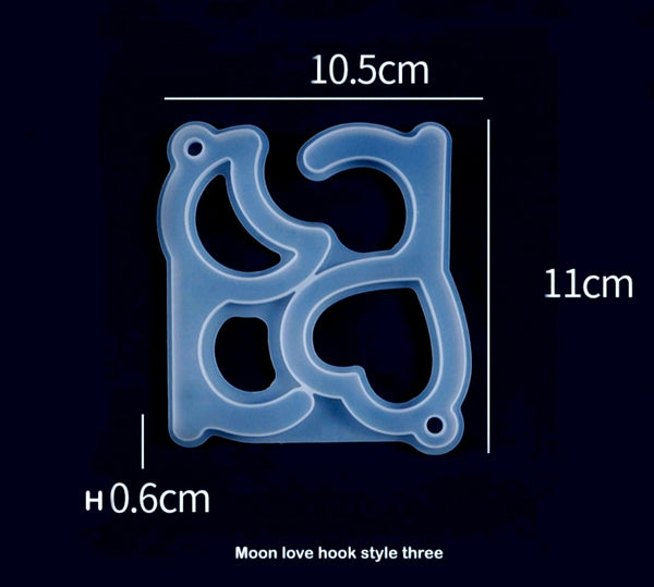 Heart Moon Keychain Silicone mold – Khushi Handicrafts